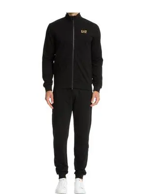 EA7 Logo-print Tracksuit - Black