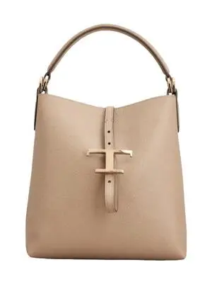 TOD'S Timeless Mini Bucket Bag - Beige