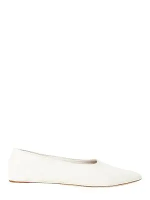 Staud Round Toe Ballet Flats - White
