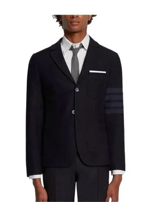 Thom Browne 4-bar Single-breasted Jacket - Navy Blue