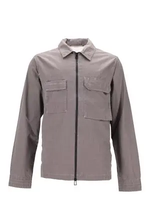 Paul Smith Zipped Cotton Shirt Jacket - Taupe