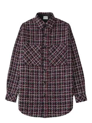 CHARLIE LUCIANO Plaid Casual Jacket - Black