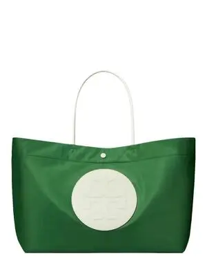 Tory Burch Tory Burch Ella Twist Logo Tote Bag Basil