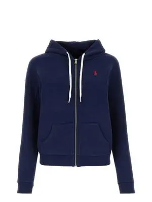 Polo Ralph Lauren Zip-up Embroidered Logo Hoodie - Black