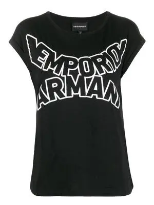 Emporio Armani Logo T-shirt - Black