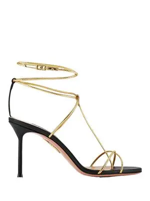 AQUAZZURA Open Toe Strappy Stiletto Sandals - Multicolor