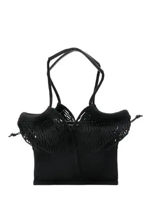 Hereu Double-handle Handbag - Black