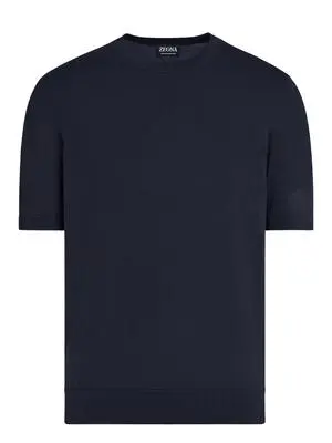 ZEGNA Zegna Finely Knit Crew Neck T-Shirt