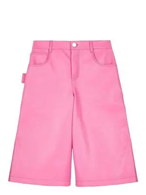 Bottega Veneta High-rise Wide-leg Shorts - Pink