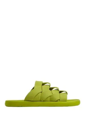 Bottega Veneta Intrecciato Elasticated Open Toe Sandals - Green