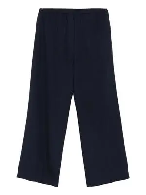 TOTEME Wide-leg Casual Pants - Navy Blue
