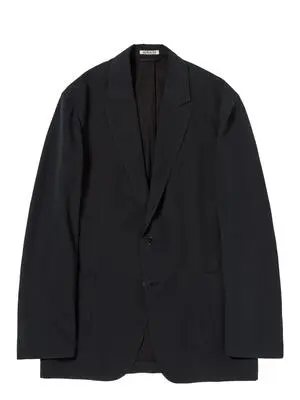 Auralee Cotton-wool Blazer - Black