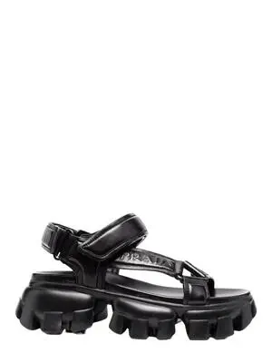 Prada Sporty Chunky-sole Sandals - Black