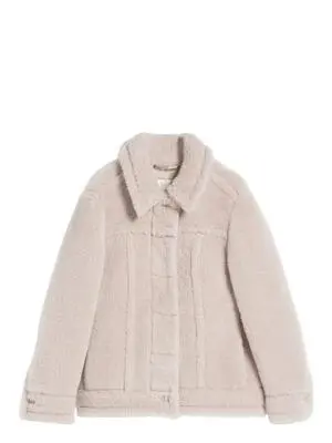 Max Mara Teddino Faux-shearling Jacket - Nude