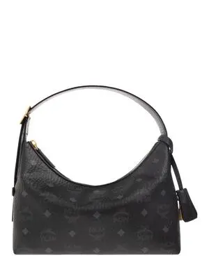 Mcm MCM Small Hobo Shoulder Bag Black