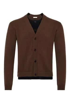 J.W.ANDERSON Jw Anderson V-neck Layered Cardigan - Brown
