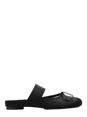MAISON MARGIELA Bow Detailed Slip-on Slipper - Black