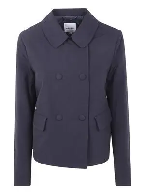 Aspesi Double-breasted Jacket - Black