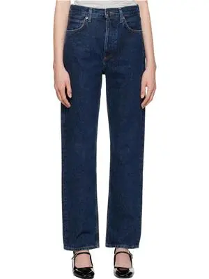 AGOLDE Pinch Waist High-rise Straight Jeans - Blue