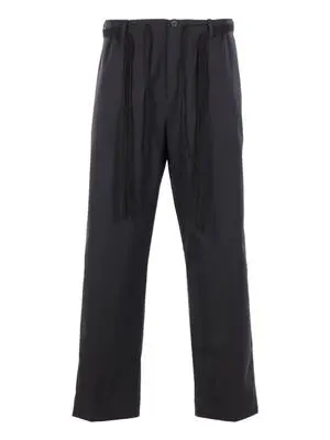CRAIG GREEN Drawstring Wide-leg Trousers - Black