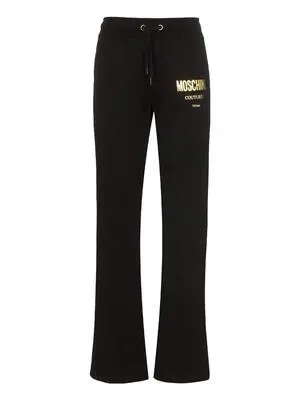 Moschino Logo Printed Sweatpants - Black