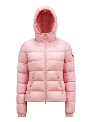Moncler Zip-up Hooded Padded Jacket - Rose Pink