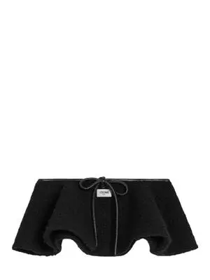 Celine Peplum In Cashmere And Wool Natt - Black