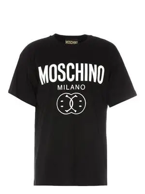 Moschino Cotton Logo-print T-shirt - Black