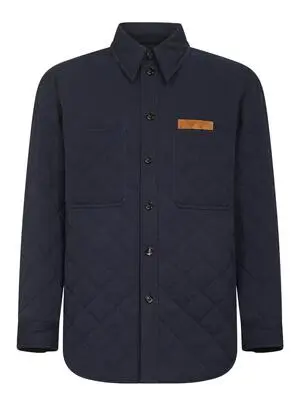 Bottega Veneta Quilted Cotton Overshirt - Black