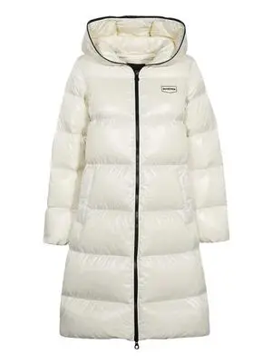 Duvetica Long-sleeved Hooded Cotton Suit - White