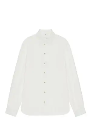 Givenchy Sheer Collared Button-up Shirt - Off White