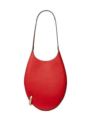 Tory Burch Tory Burch Pierced Shoulder Bag Red