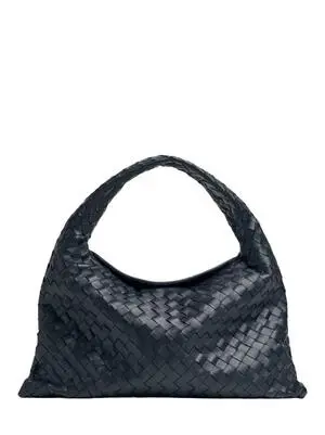 Bottega Veneta Woven Leather Hobo Bag - Shadow Ash