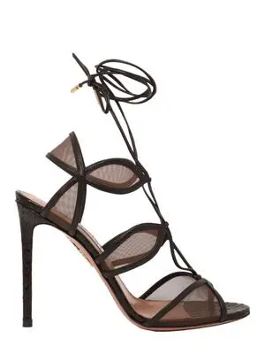 AQUAZZURA Fatal Attraction Strappy Sandals - Black