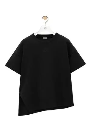 Loewe Asymmetrical Jersey T-shirt - Black