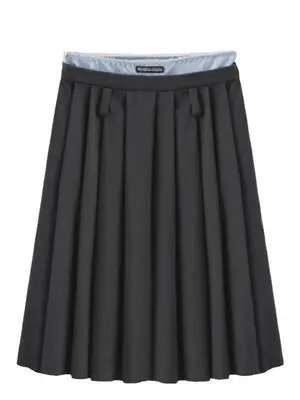 Marissa Chiara Paneled Patchwork Skirt - Grey