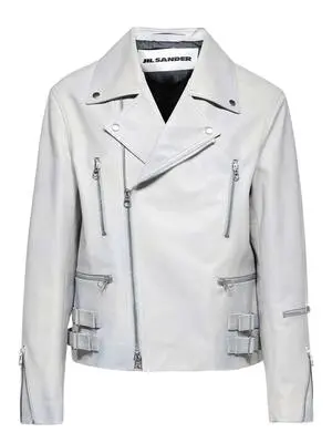 JIL SANDER Eldorado Zip Biker Jacket - White
