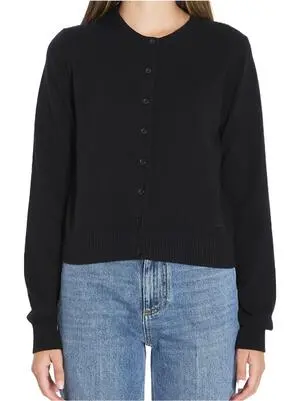 Dolce & Gabbana Button-front Ribbed Cardigan - Black