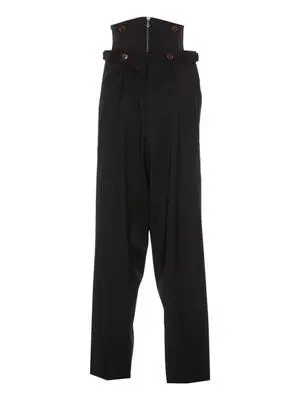 VIVIENNE WESTWOOD Zip-up Pleated Trousers - Black
