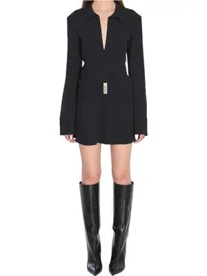ATTICO Attico V-Neck Mini Dress