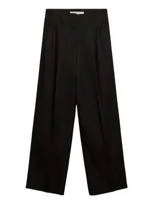 GOLDEN GOOSE Wide-leg Trousers - Black