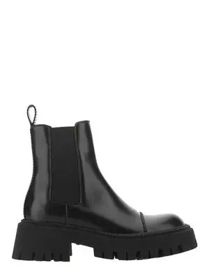 Balenciaga Tractor Ankle Boots - Black