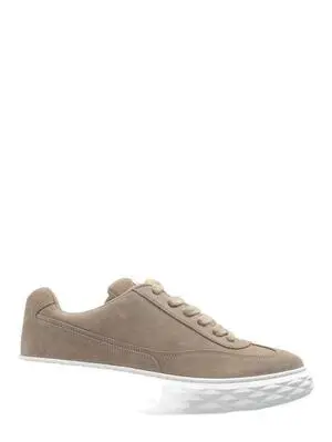 JIMMY CHOO Jimmy Choo Round Toe Lace-Up Sneakers Gray