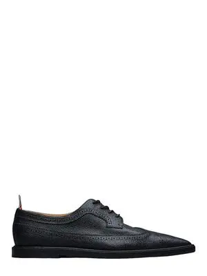 Thom Browne Pointed-toe Leather Brogues - Black