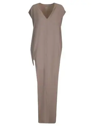 RICK OWENS Rick Owens V-Neck Maxi Dress With Slit