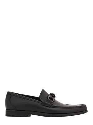 FERRAGAMO Salvatore Ferragamo Gancini Loafers Black