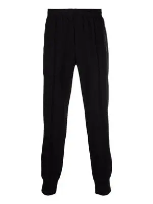 Emporio Armani Mid-rise Slim-fit Track Pants - Black