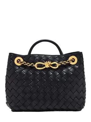 Bottega Veneta Small Andiamo Chain Bag - Black