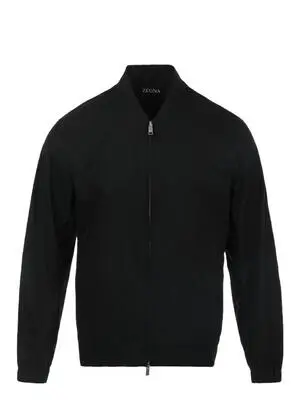 Zegna Zippered Casual Jacket - Black
