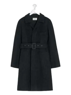 LEMAIRE Belted Tailored Coat - Black